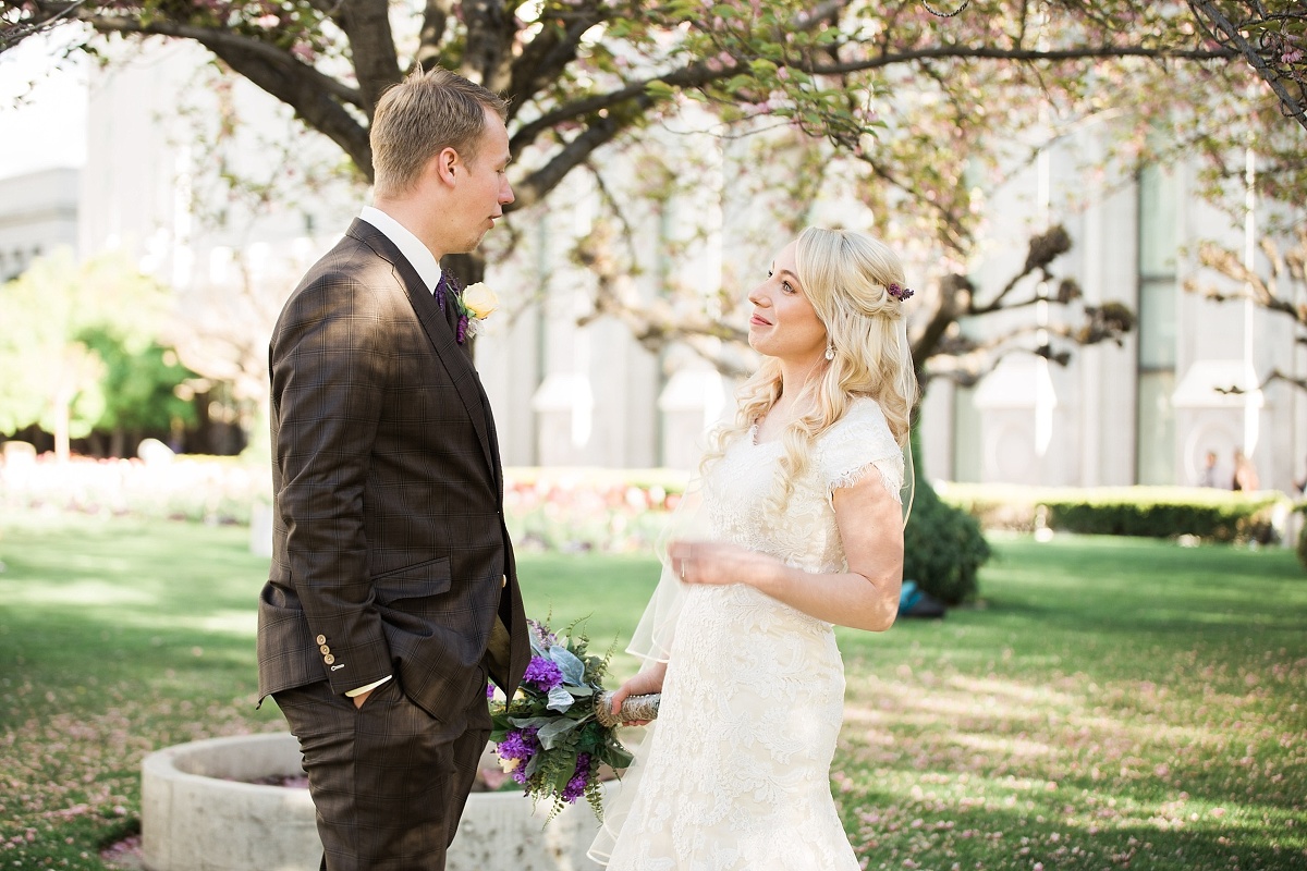 Mr. & Mrs. Jorgensen Salt Lake Temple Wedding - Tasha Rose