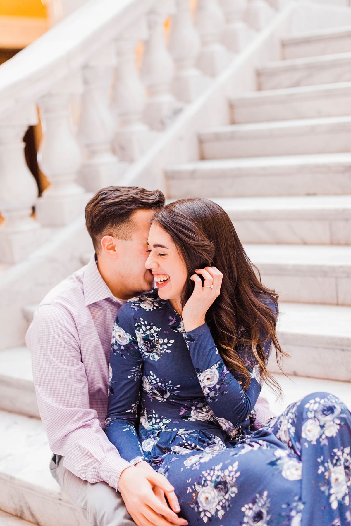 Spring Engagement Session at the Utah State Capitol Building || Salt ...