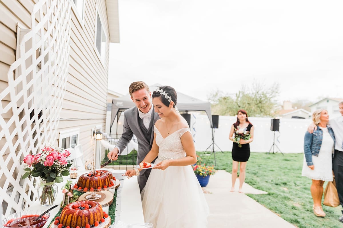 Sweet and Intimate Backyard Spring Wedding || Draper, Utah - Tasha Rose