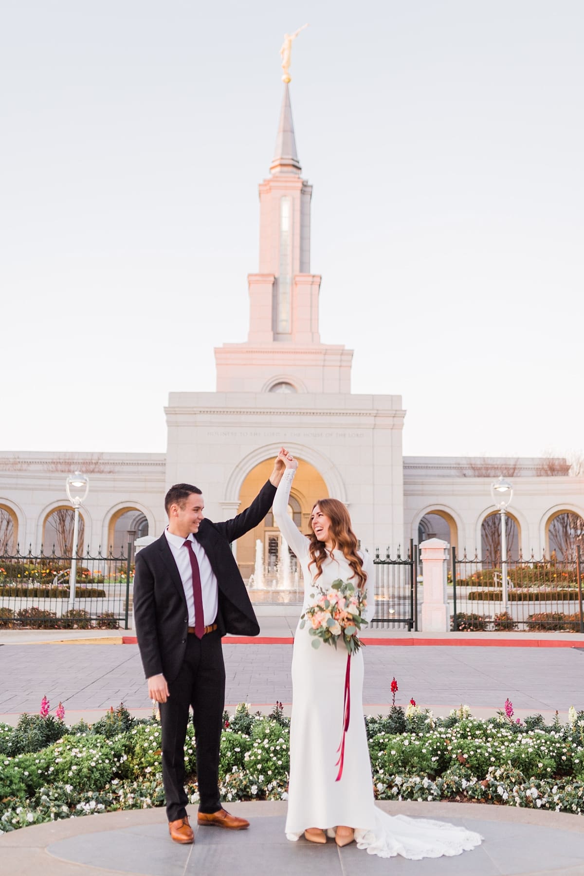 Gorgeous LDS Wedding at the Sacramento Temple and Reception at the Blue ...