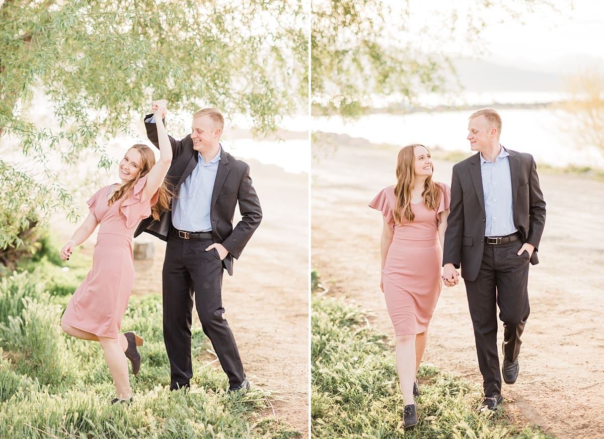 Timeless and Candid Engagement Session at Utah Lake || Provo, Utah ...