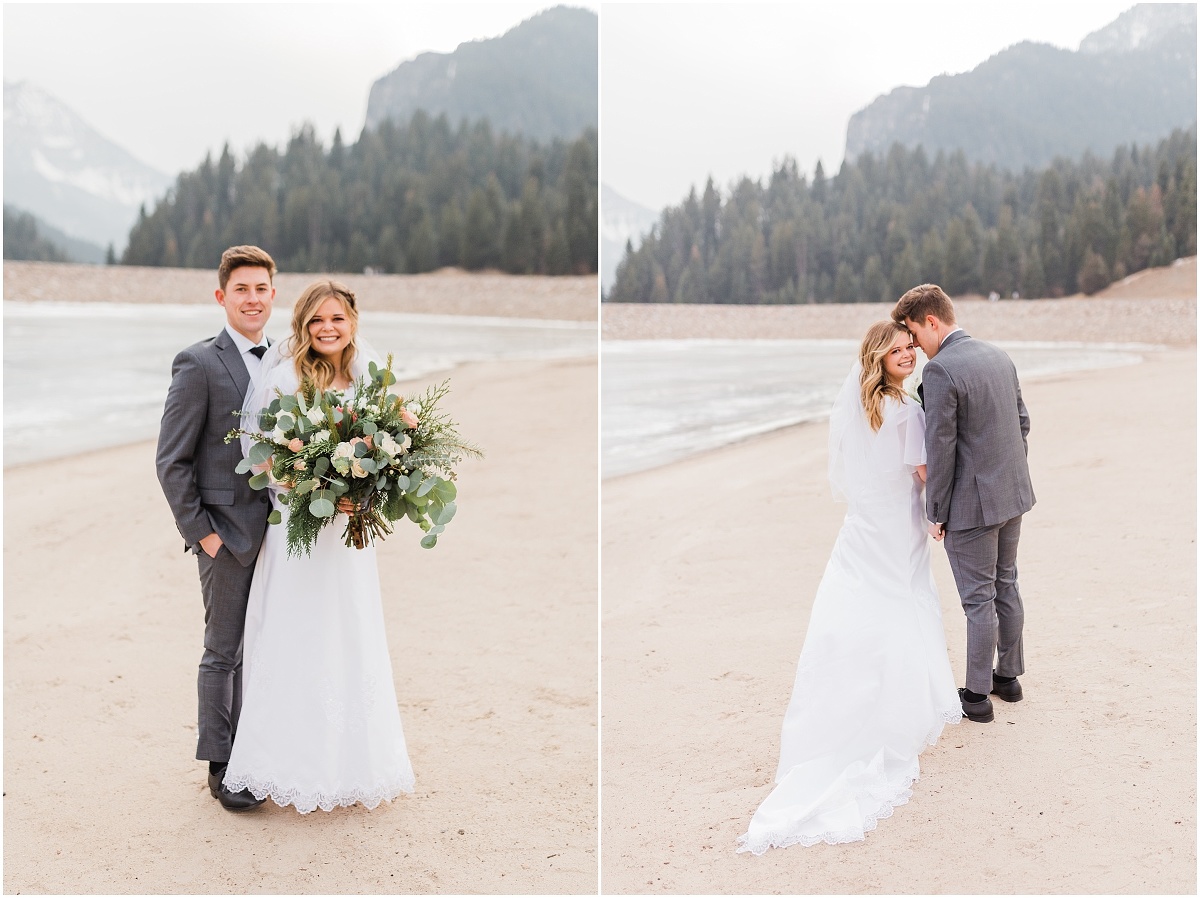 Bridals At Tibble Fork Reservoir And Mount Timpanogos Temple Wedding ...