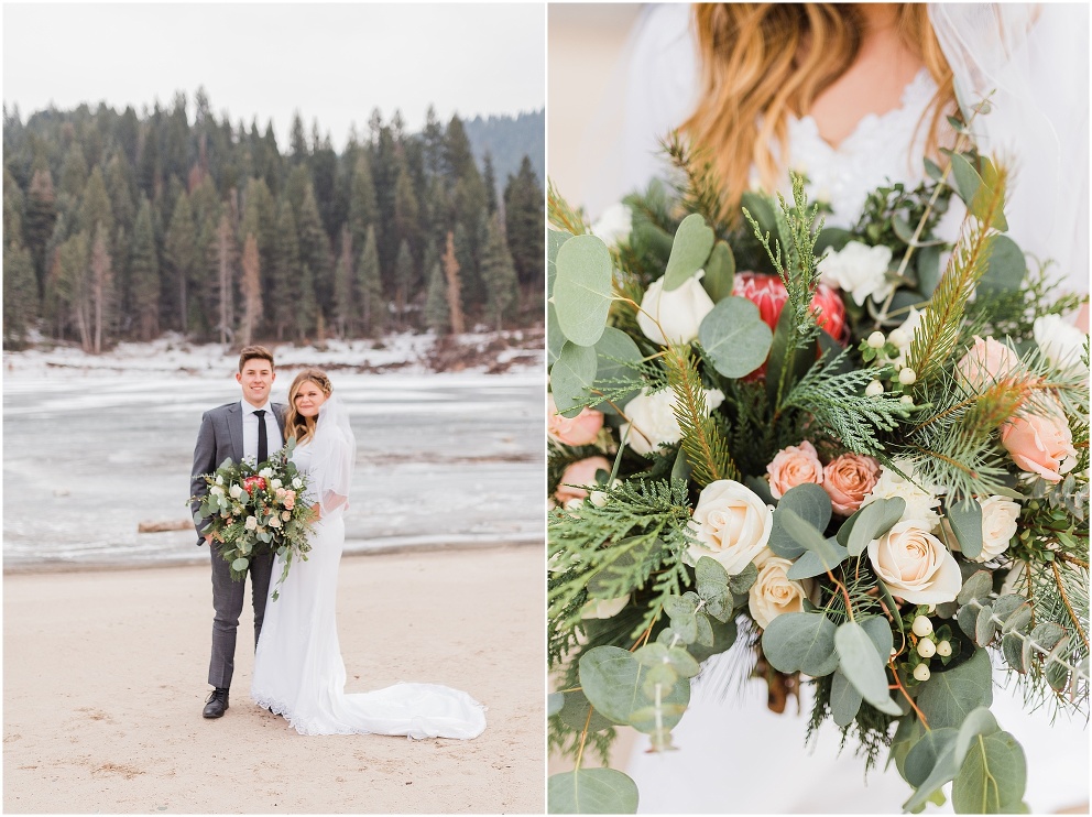 Bridals At Tibble Fork Reservoir And Mount Timpanogos Temple Wedding ...