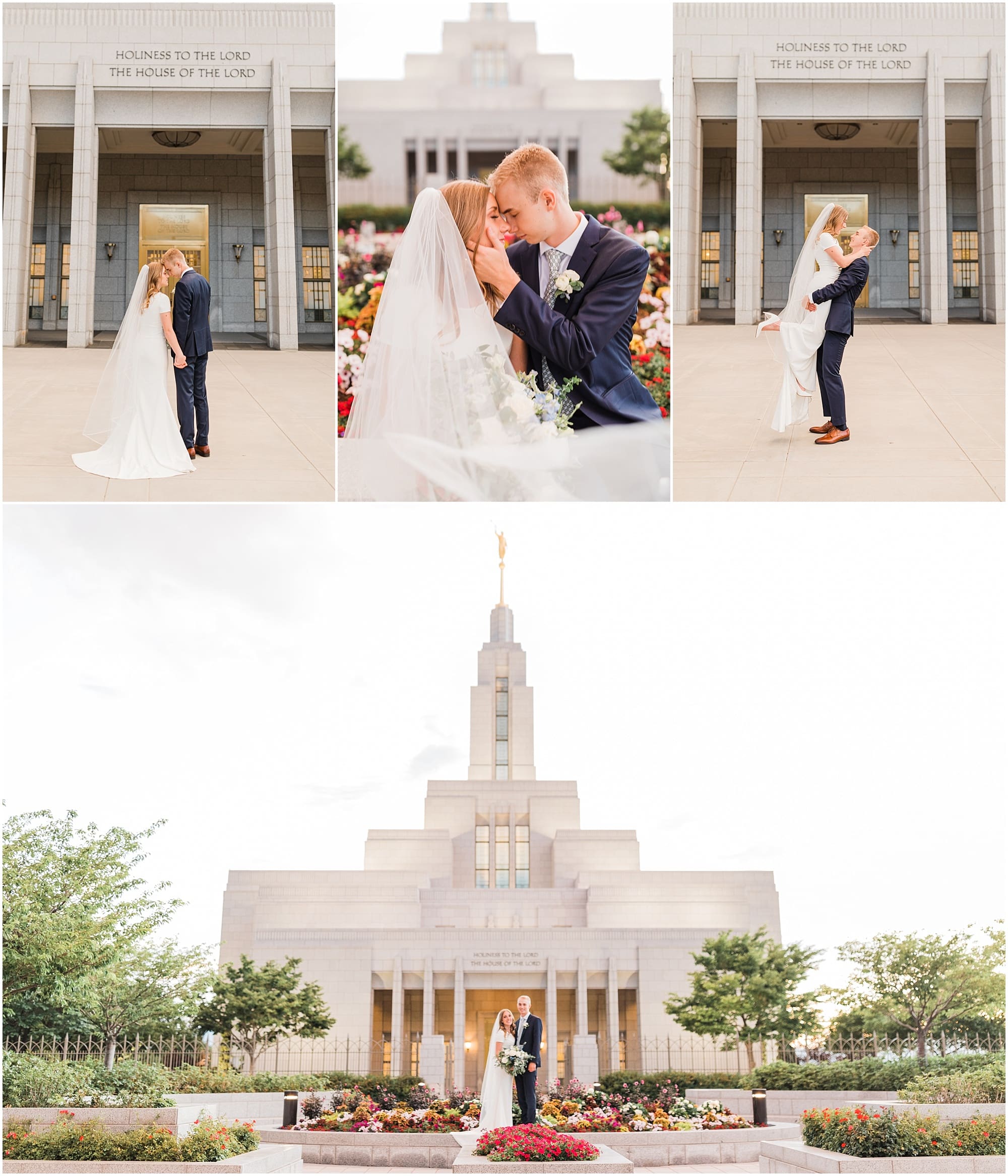 Perfect Summer Wedding At The Draper Temple | The Sligtings - Tasha Rose