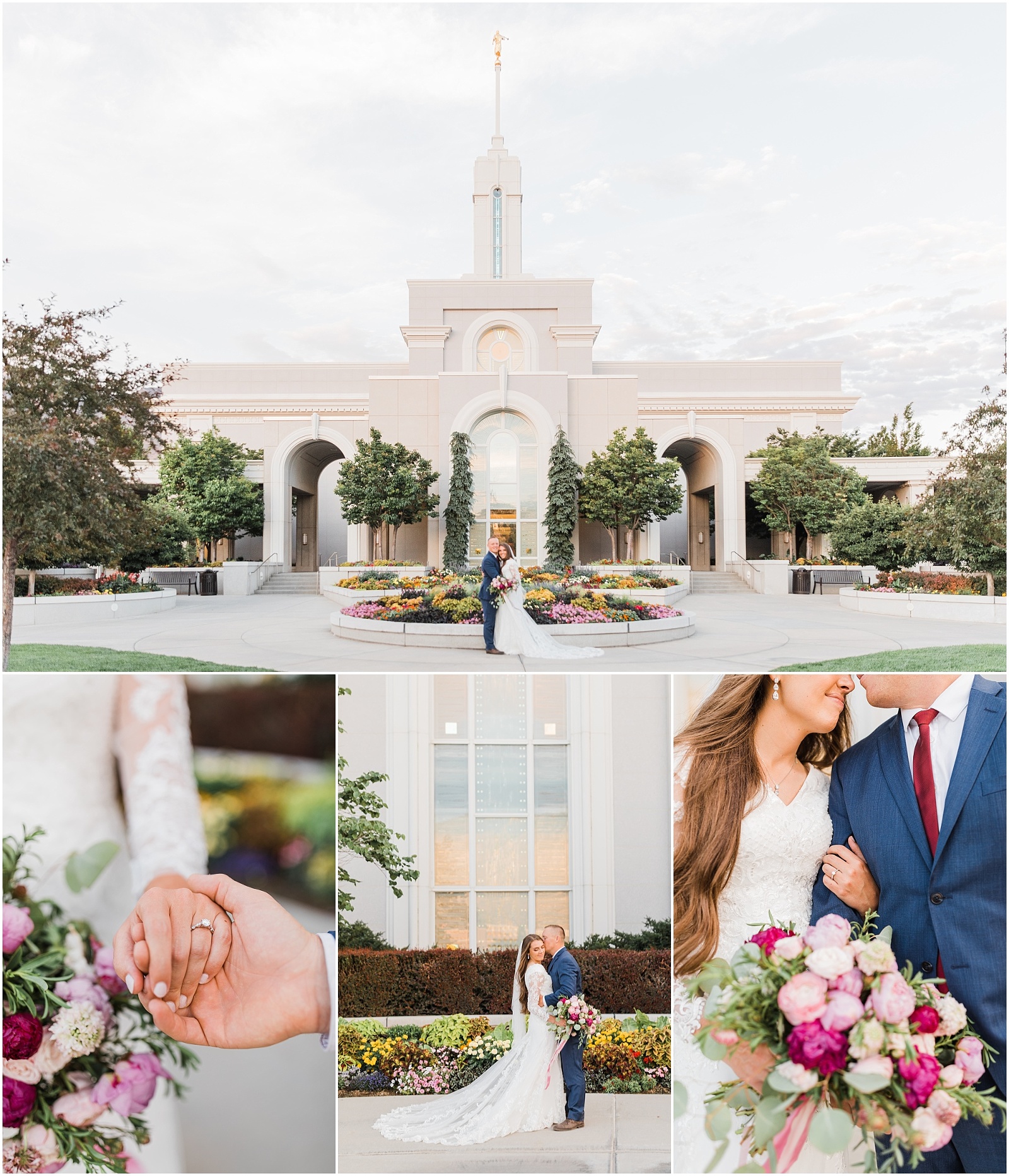 Beautiful Summer Wedding At The Mount Timpanogos Temple | The Maxwells ...
