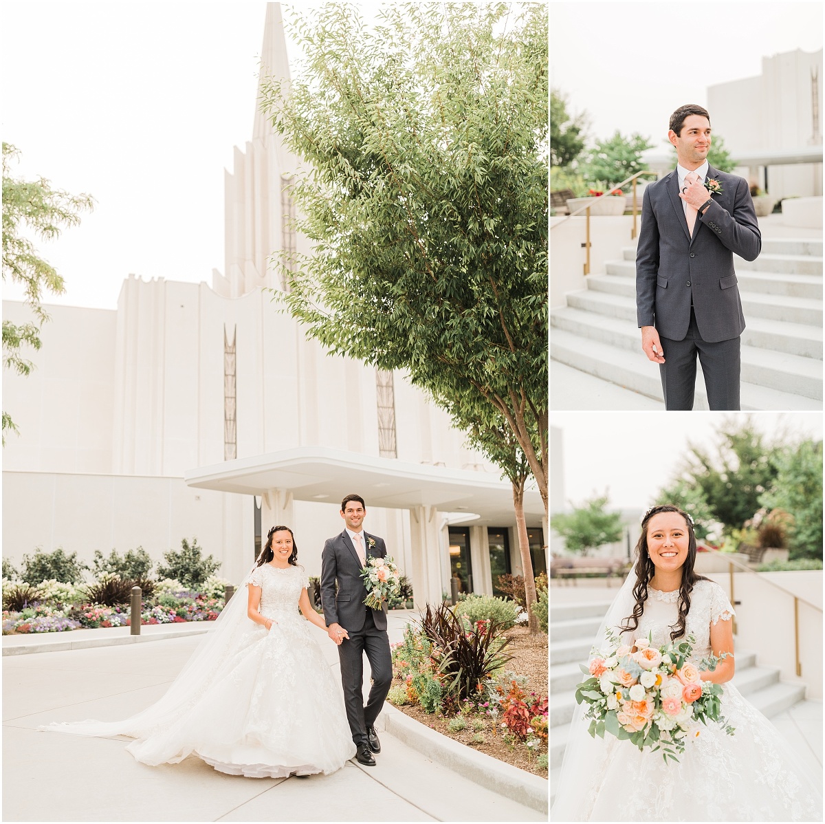 Beautiful Wedding At The Jordan River Temple The Gardners Tasha Rose