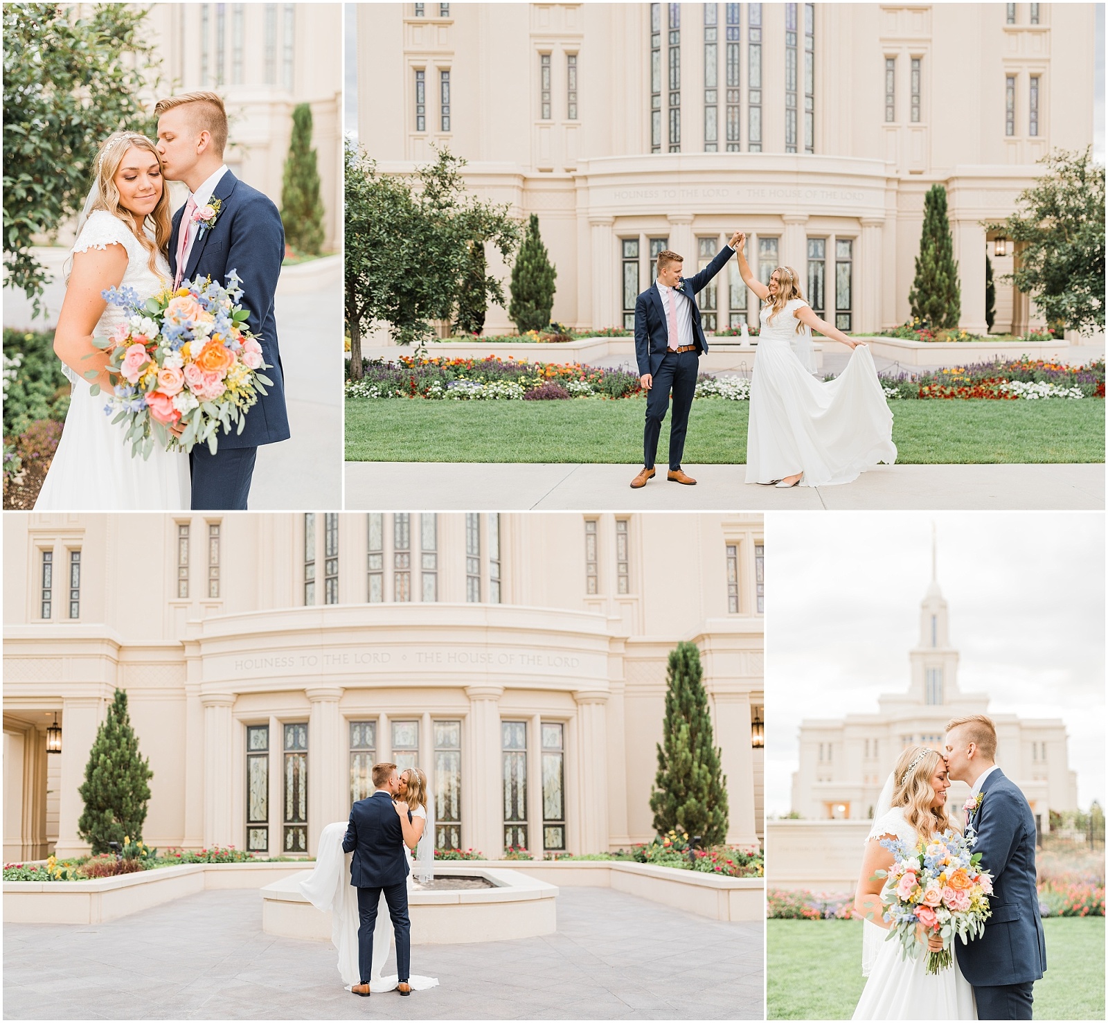 Bridal Photo Session & Gorgeous Payson Temple Wedding | The Selanders ...
